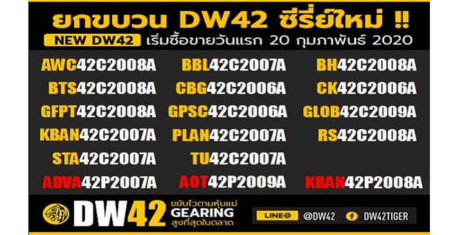 เมย์แบงก์ กิมเอ็ง ออก DW42 รุ่นใหม่จำนวน 17 ตัว ซื้อขายวันแรก 20ก.พ.63