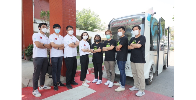 Chula-NBTC-NBTC-AIS Engineering shows 5G EV unmanned vehicle test ...